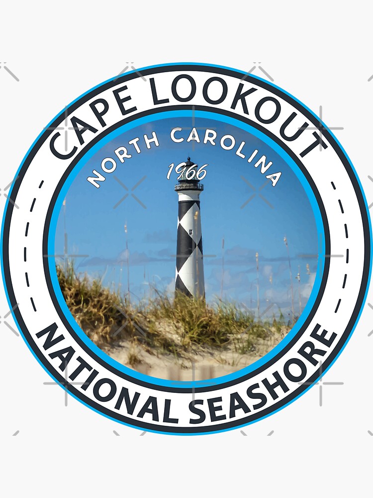 "Cape Lookout National Seashore North Carolina Badge" Sticker for Sale ...