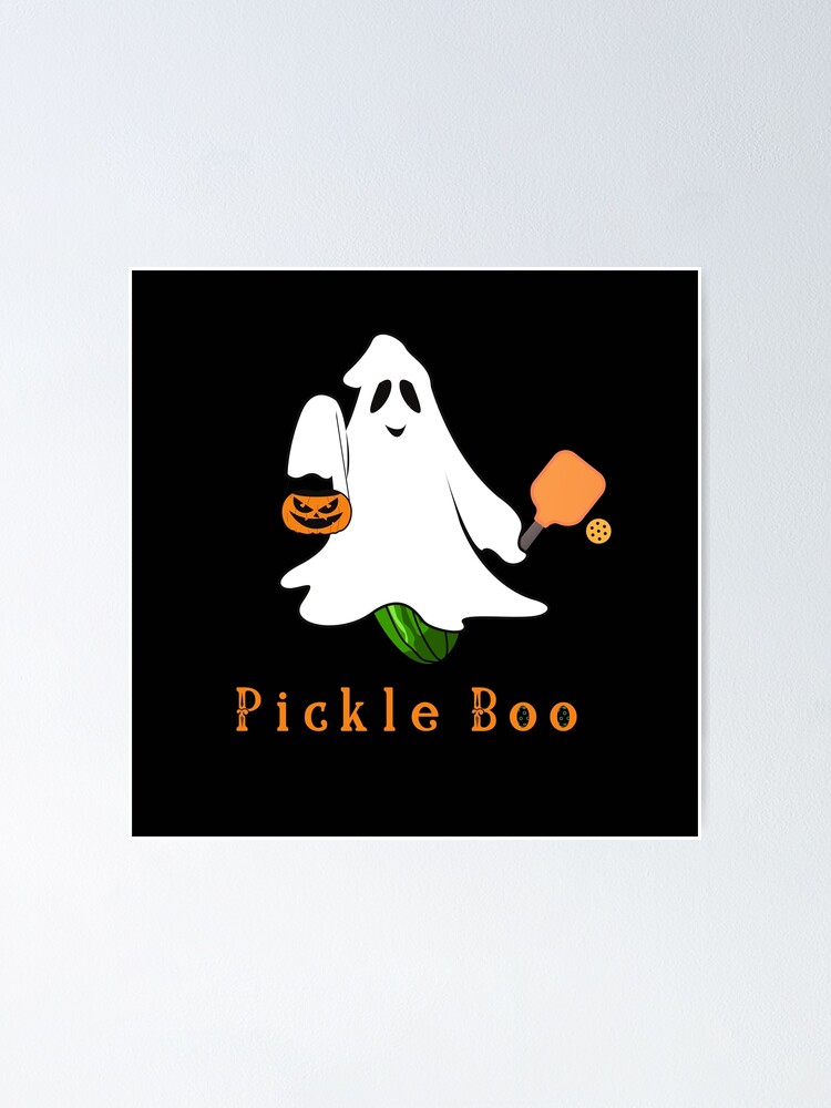 "Funny Pickle Ghost Loves To Play Pickleball At Halloween, Perfect Gift ...