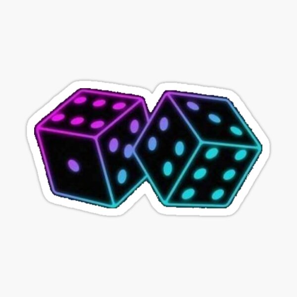 "Roll the dice" Sticker for Sale by sunwukong-sage | Redbubble