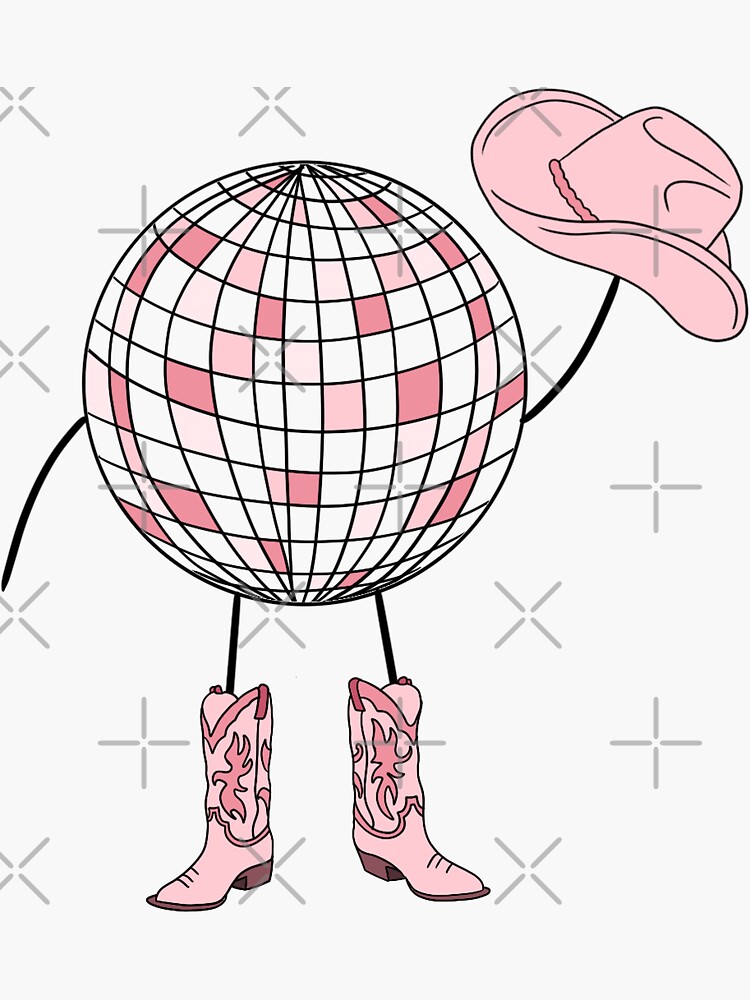 "Country Disco Ball" Sticker for Sale by Gspara | Redbubble