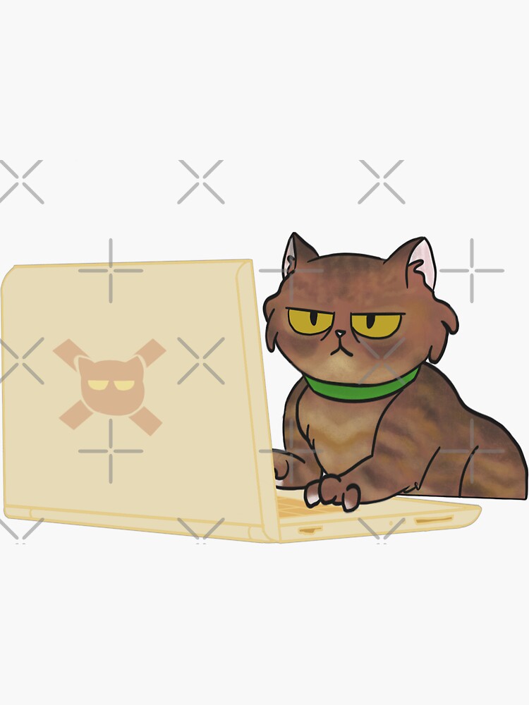 "Angel Hacker" Sticker for Sale by Vie-rus | Redbubble