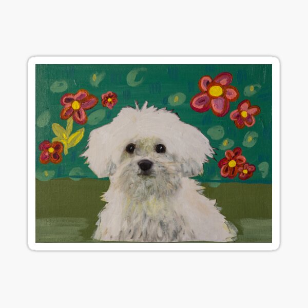 "Liz with flowers" Sticker for Sale by emmarts | Redbubble