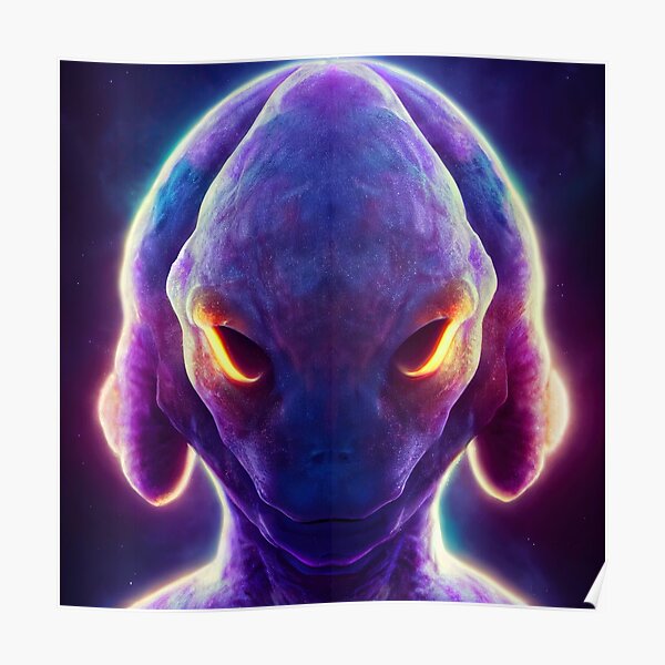 Póster «Extraño perro alienígena del espacio exterior, de una lejana ...