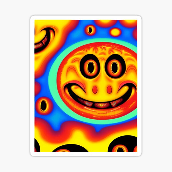 "Creepy Smily Face" Sticker for Sale by CreativeAFart | Redbubble