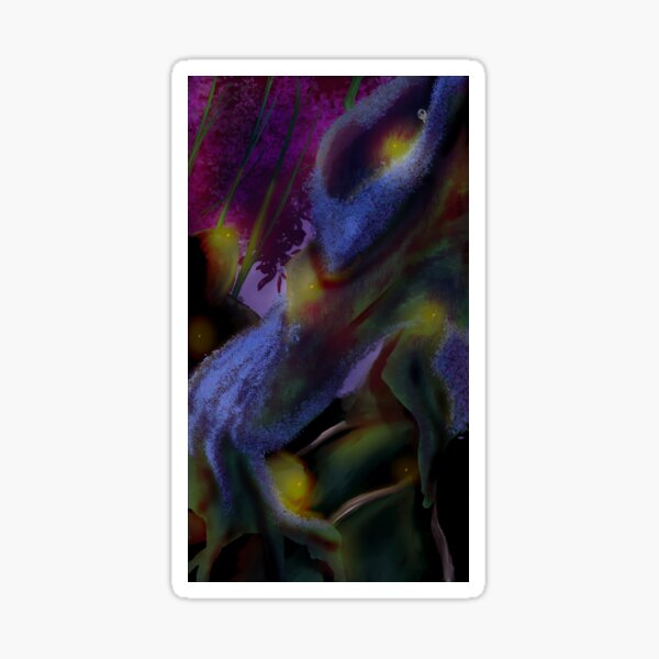 "Forest of the forgotten" Sticker for Sale by CryptidSakura | Redbubble