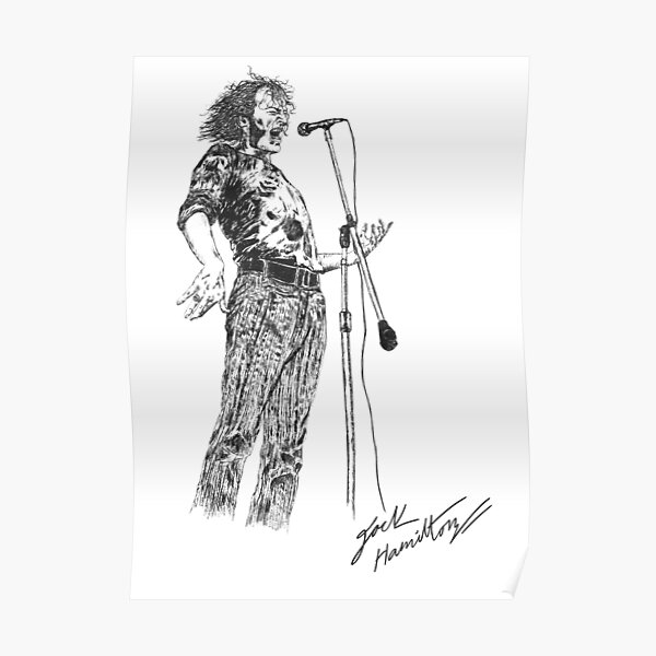 "Joe Cocker Original Hand Drawn Ink Artwork" Poster for Sale by ...