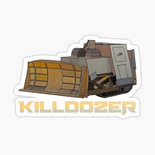 "Killdozer" Sticker for Sale by Craftverse | Redbubble