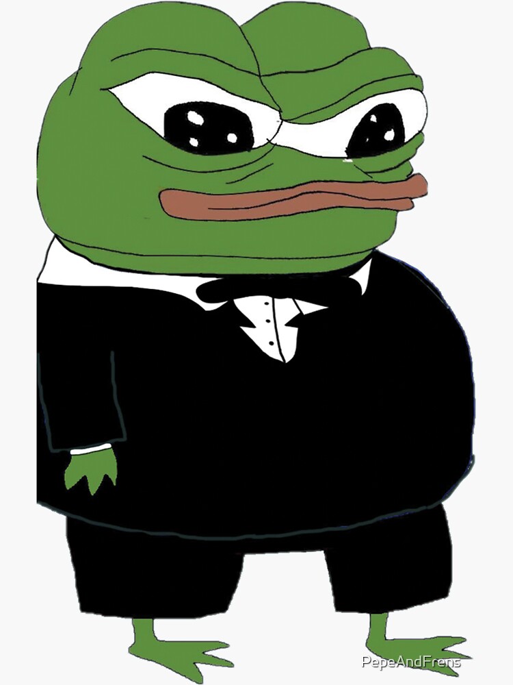"Formal Pepe the frog helper Apu - Meme" Sticker for Sale by ...