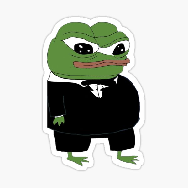 "Formal Pepe the frog helper Apu - Meme" Sticker for Sale by ...