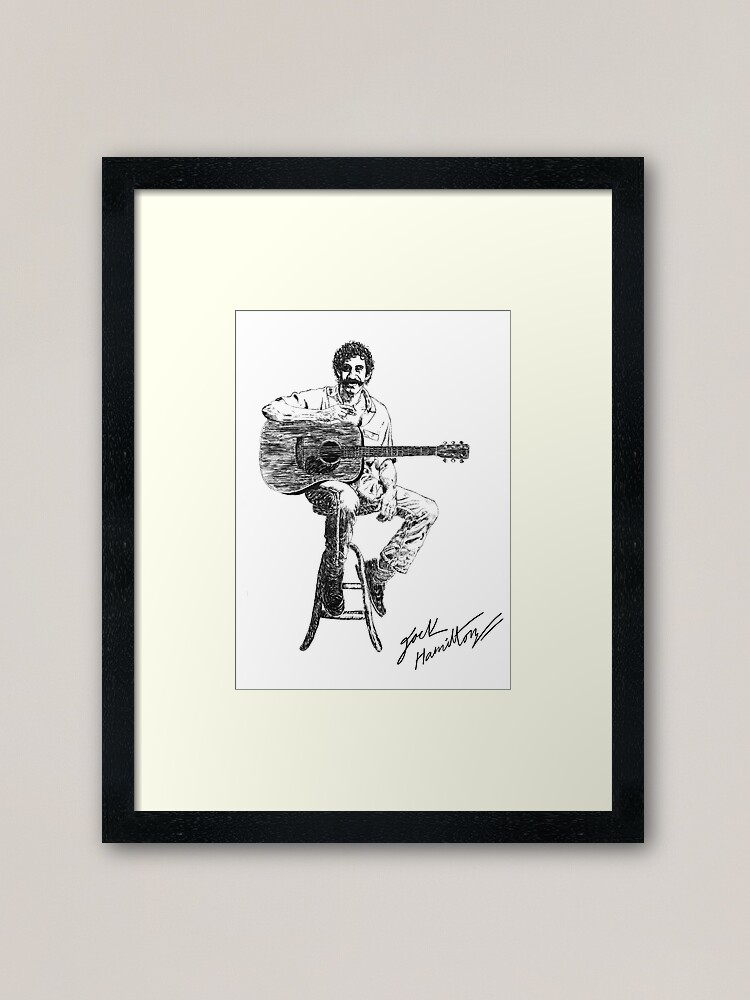"Jim Croce Original Ink Drawing Print" Framed Art Print for Sale by ...