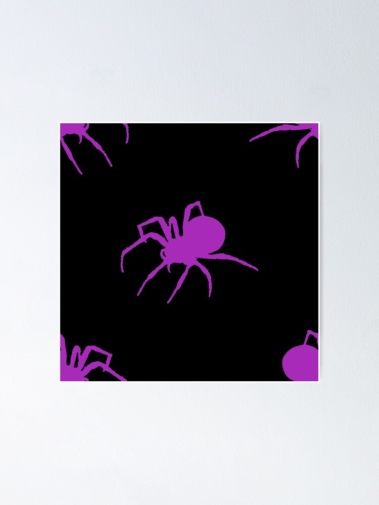 "violet spider dots pattern" Poster for Sale by venomouspixie | Redbubble