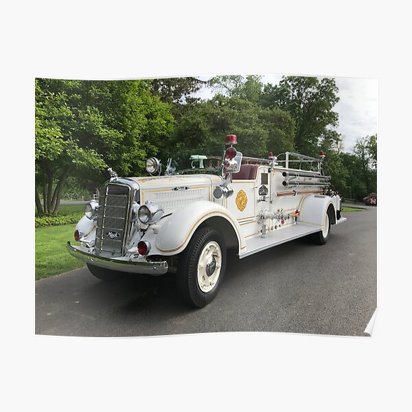 "HISTORIC FIRE ENGINE" Poster for Sale by UncleTony855Inc | Redbubble