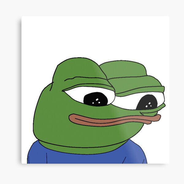 "Classic Pepe the frog helper Apu - Meme" Metal Print for Sale by ...