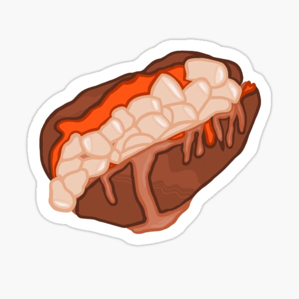 "Loaded Sweet Potato" Sticker for Sale by celinaazad | Redbubble