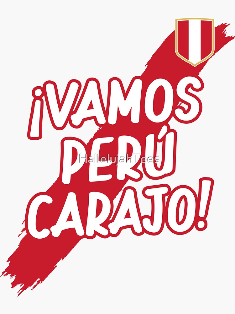 "Vamos Peru Carajo Soccer Retro Jersey Peruvian Fanatic Gift Retro ...