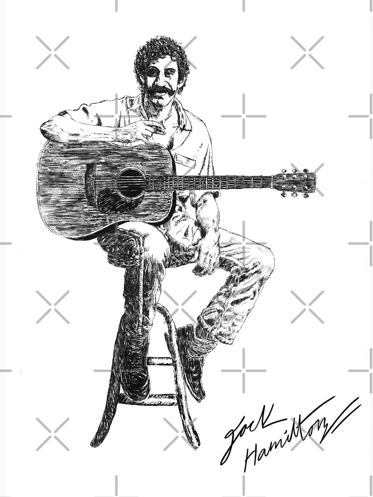 "Jim Croce Original Ink Drawing Print" T-shirt for Sale by HamiltonArt ...