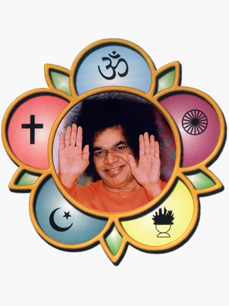 "Sai Baba" Sticker for Sale by Paradisemundo | Redbubble