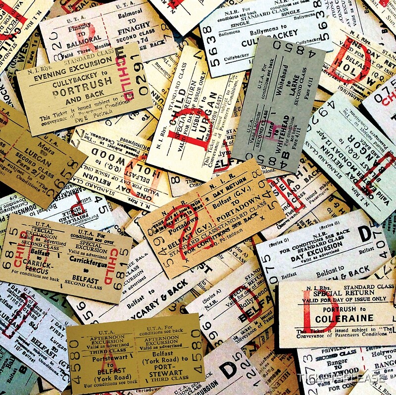 "SCATTERED RAILWAY TICKETS OF NORTHERN IRELAND 1950S-1970S" by ...