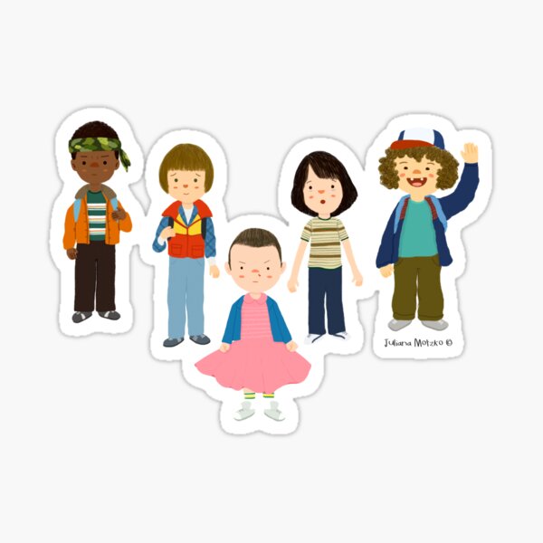 "Stranger Things" Sticker for Sale by julianamotzko | Redbubble