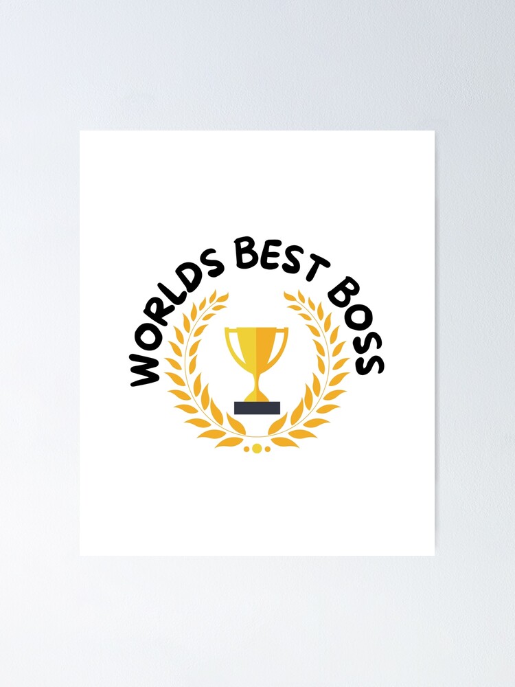 "Worlds Best Boss The Office" Poster for Sale by CorneliusDesign ...