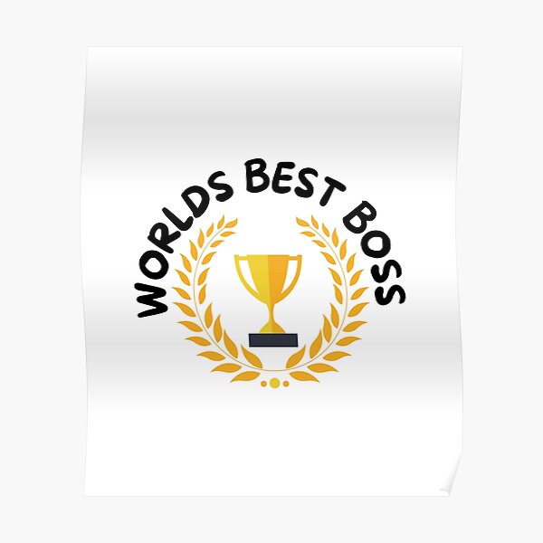 "Worlds Best Boss The Office" Poster for Sale by CorneliusDesign ...