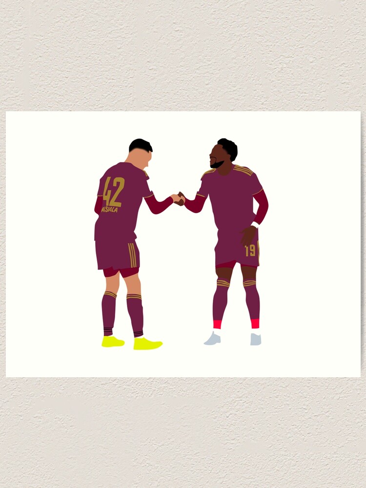 "Jamal Musiala / Alphonso Davies Minimalist" Art Print for Sale by ...