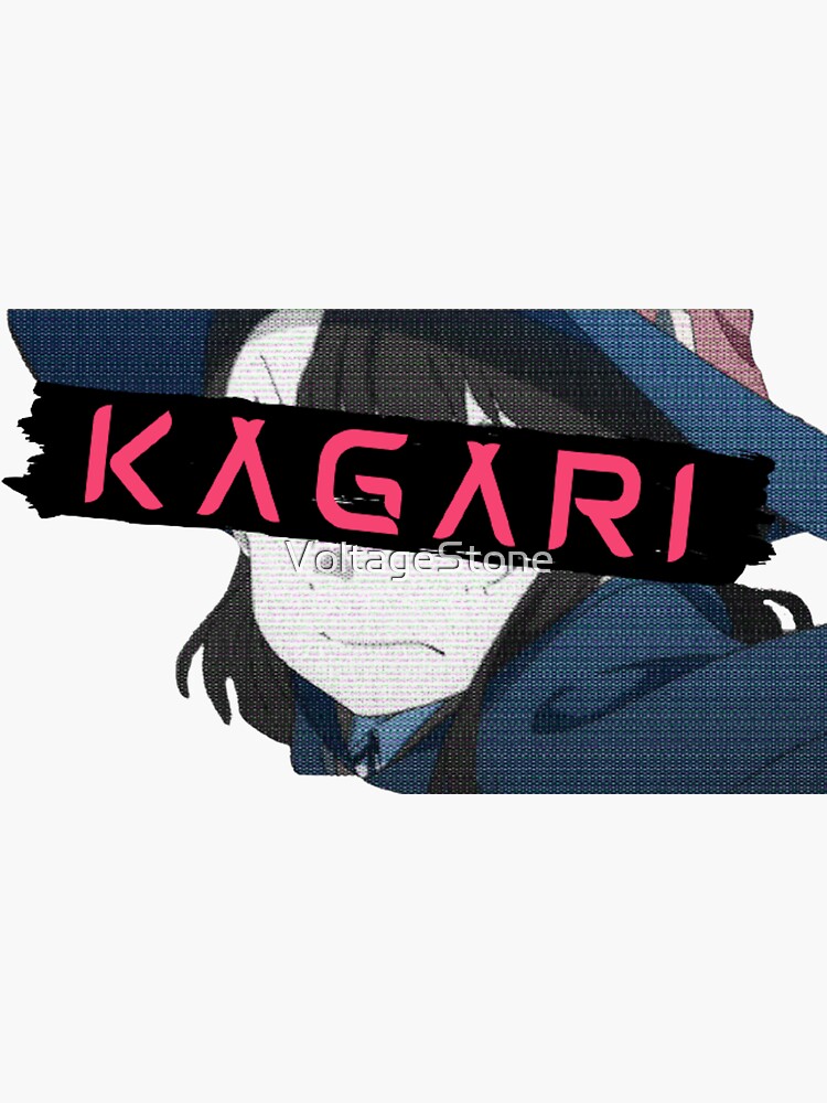 "KAGARI | LWA (red on black variant)" Sticker for Sale by VoltageStone ...