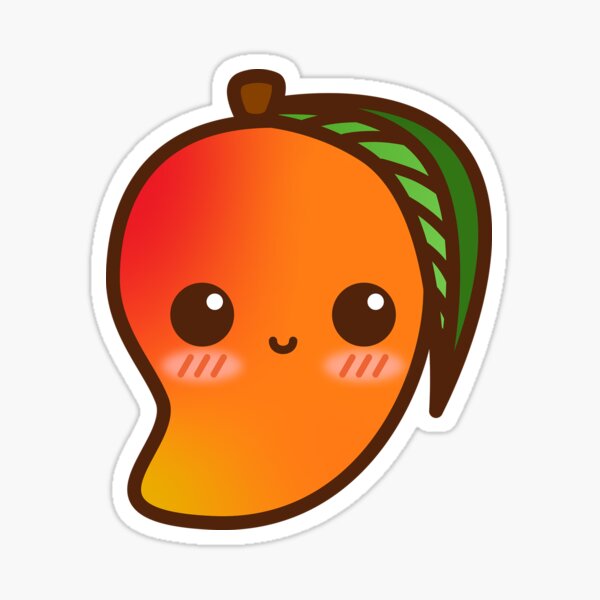 "Cute Mango" Sticker for Sale by SarahWanShop | Redbubble