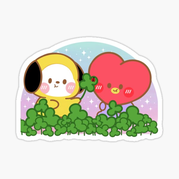 "VMIN - Cute BTS members BT21 character Chimmy and Tata - Jimin and ...