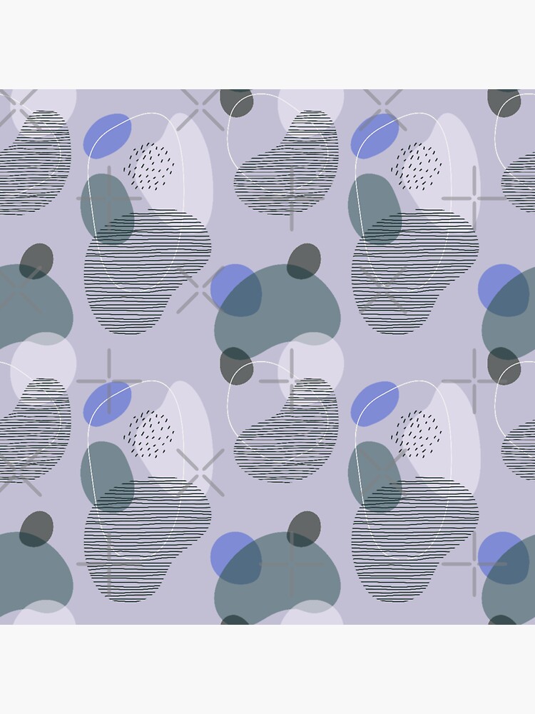 "Aesthetic Colorful Mosaic Organic Blob Pattern | Taro" Sticker for ...