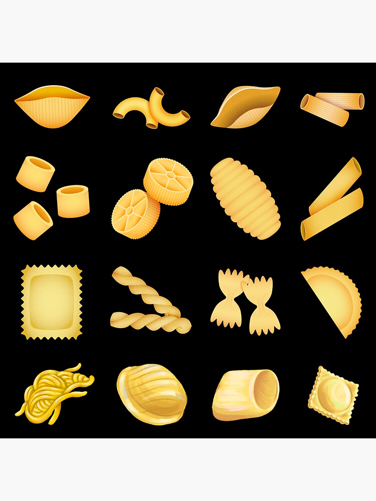"Pasta" Sticker for Sale by GalushaGraphics | Redbubble