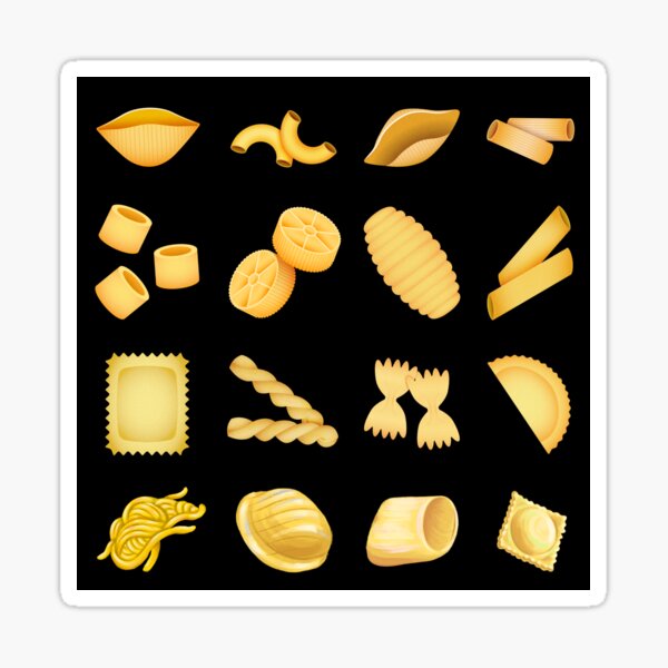 "Pasta" Sticker for Sale by GalushaGraphics | Redbubble
