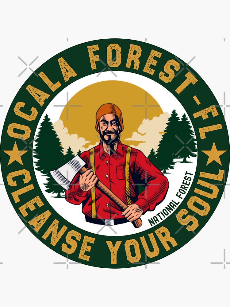 "Ocala national forest Florida" Sticker for Sale by THEWFBD | Redbubble