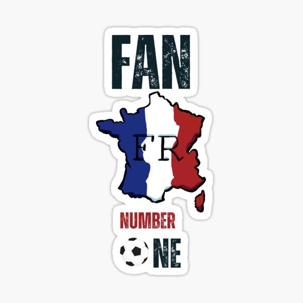 "France number one fan" Sticker for Sale by Passionfoot | Redbubble