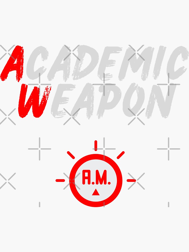 " Academic Weapon - Inspirational" Sticker for Sale by ahmedfeki ...