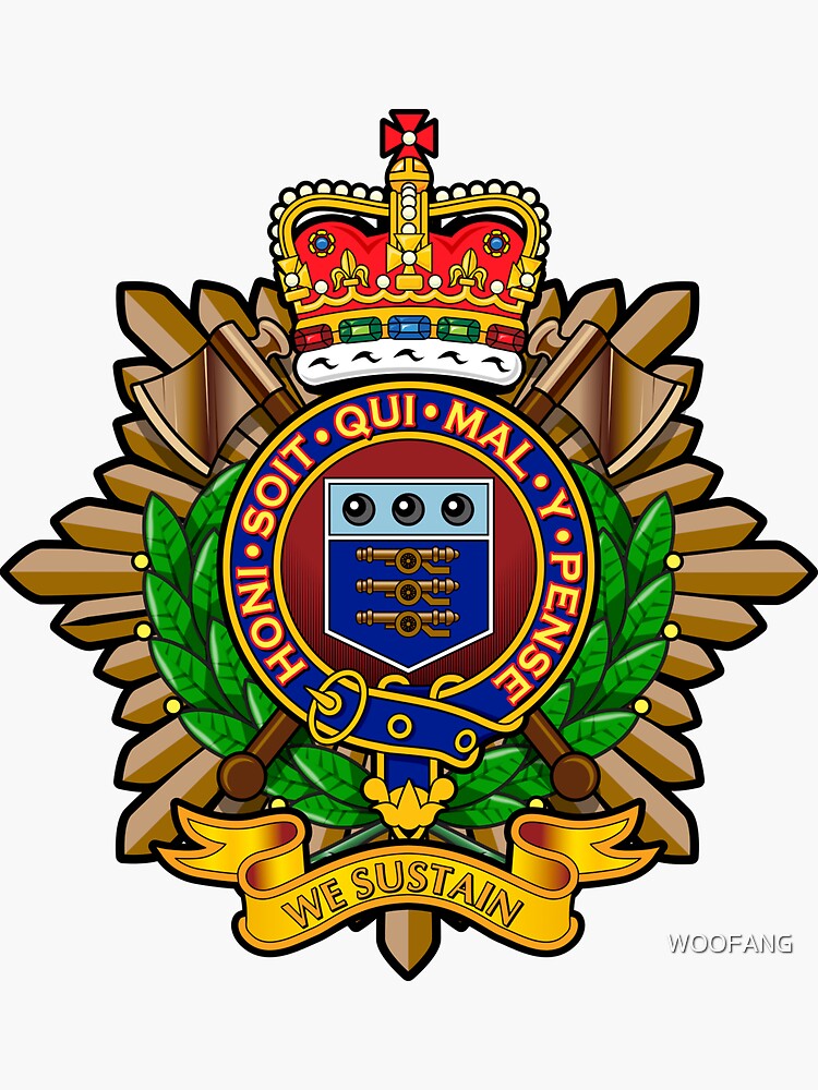 "THE ROYAL LOGISTIC CORPS" Sticker for Sale by WOOFANG | Redbubble