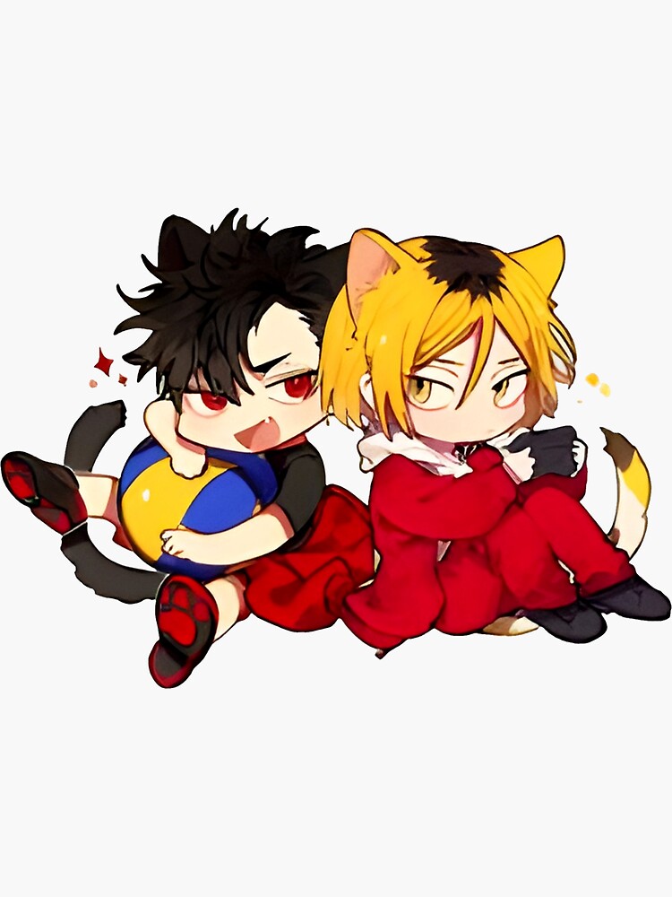 "Kenma X Kuroo chibi" Sticker for Sale by Svethindler | Redbubble