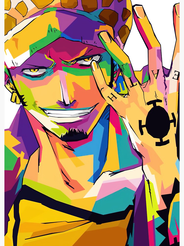 "Trafalgar Law One Piece" Sticker for Sale by DanielJFortier | Redbubble