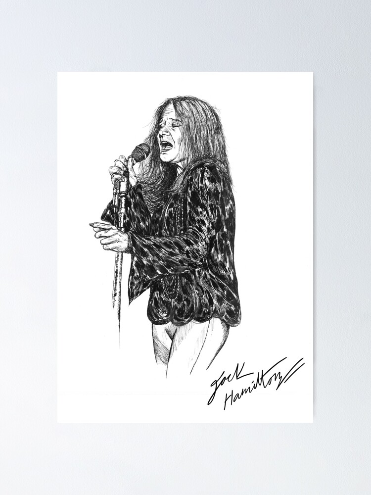 " Joplin Original Ink Drawing Print" Poster for Sale by HamiltonArt ...