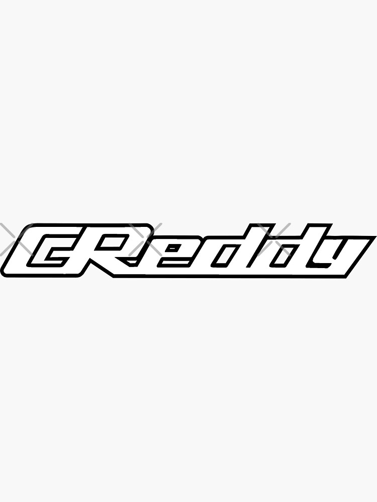 Pegatina «Logotipo de GReddy Performance Parts (blanco)» de ...