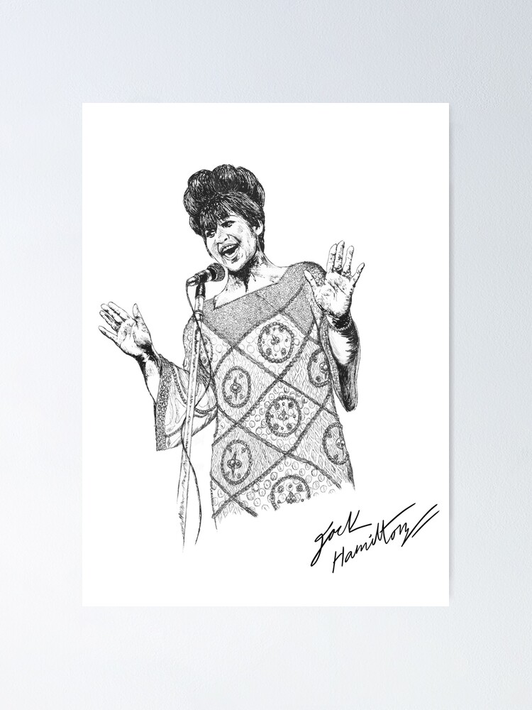 "Franklin soul Original Ink Drawing Print" Poster for Sale by ...