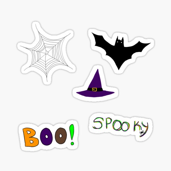 Halloween Pack Sticker For Sale By Fiji Jocelyn Redbubble