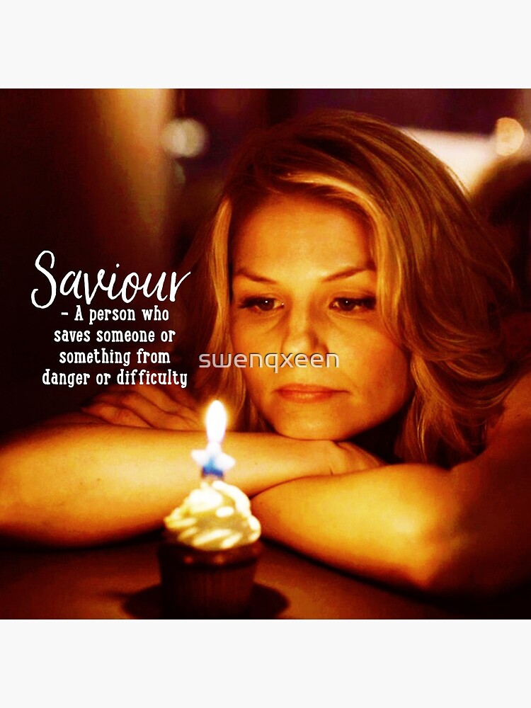 "Emma Swan Once Upon A Time Saviour Definition" Sticker for Sale by ...