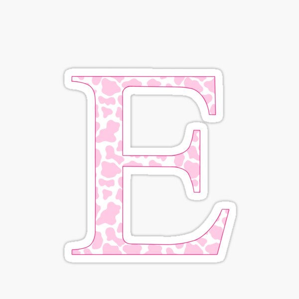 "Pink Cow Print Epsilon" Sticker for Sale by Kelliholbrook | Redbubble