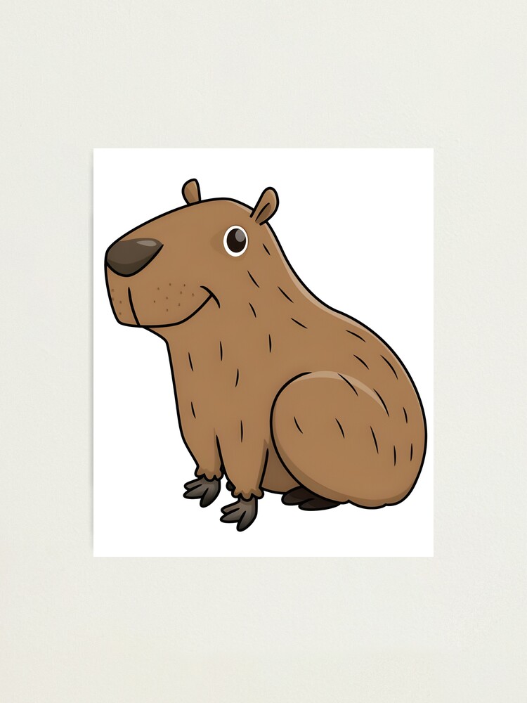 "Capybara Illustrations & Clip Art" Photographic Print for Sale by ...