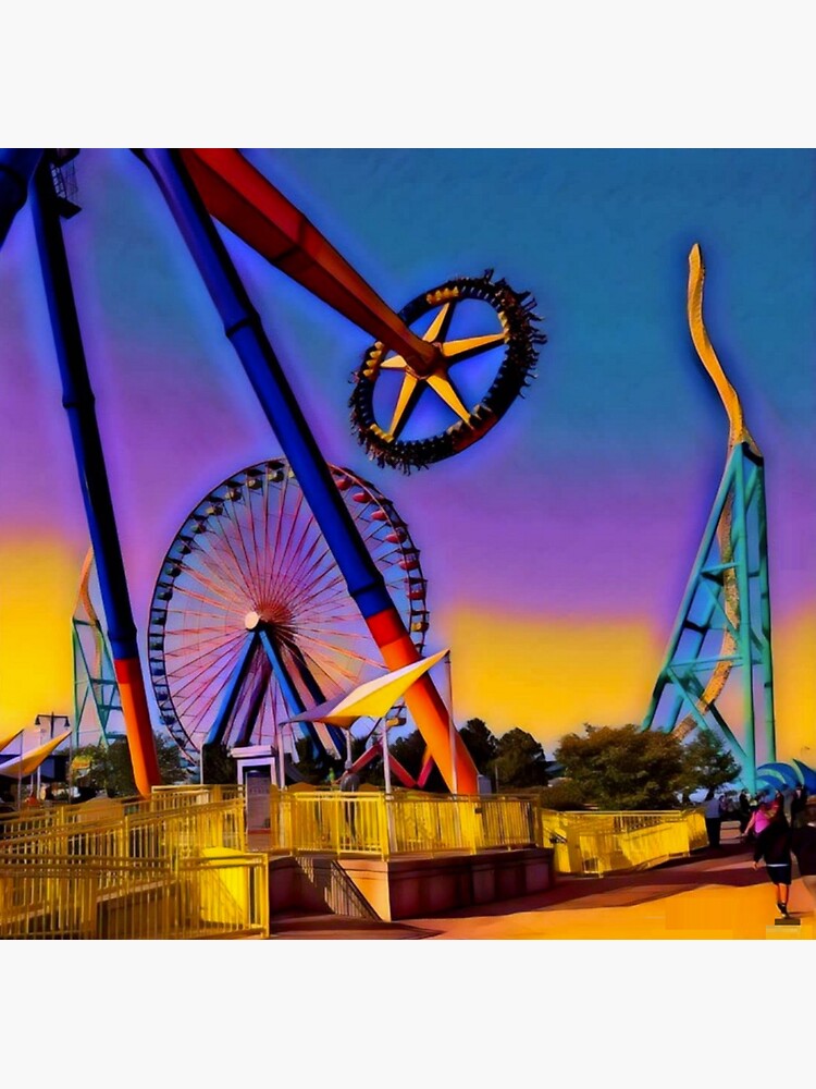 "Radical Rides (Cedar Point)" Sticker for Sale by sarahkathart90 ...