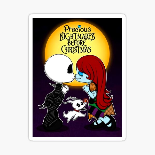 Precious Moments Jack And Sally Sticker For Sale By Marliesroth Redbubble