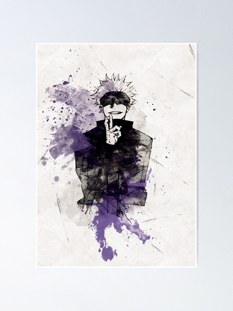 "Jujutsu Kaisen - Satoru Gojo (Painting)" Poster for Sale by MnA ...