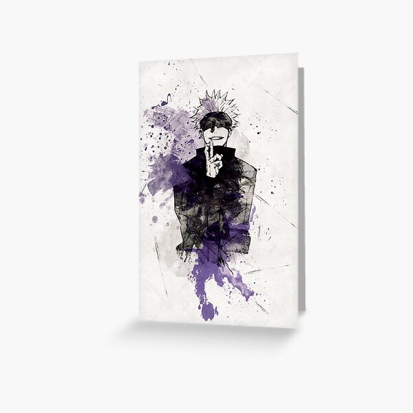 "Jujutsu Kaisen - Satoru Gojo (Painting)" Greeting Card for Sale by MnA ...