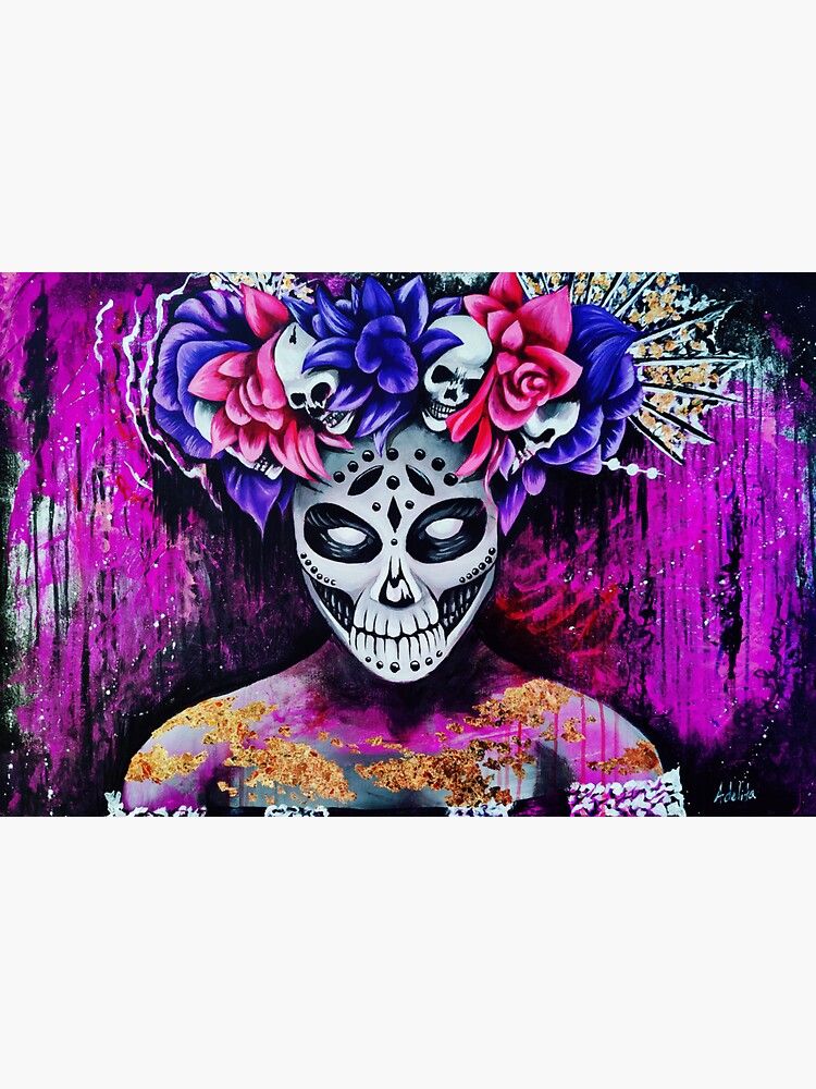 "La Catrina" Sticker for Sale by Adelita-Art | Redbubble